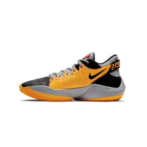 nike zoom freak 2 basketball shoes black/metallic silver