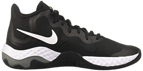 Nike Renew Elevate Mens Basketball Trainers CK2669 Sneakers Shoes (UK 11 US 12 EU 46, Black White Smoke Grey 001)