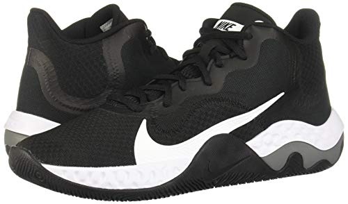 Nike Renew Elevate Mens Basketball Trainers CK2669 Sneakers Shoes (UK 11 US 12 EU 46, Black White Smoke Grey 001)