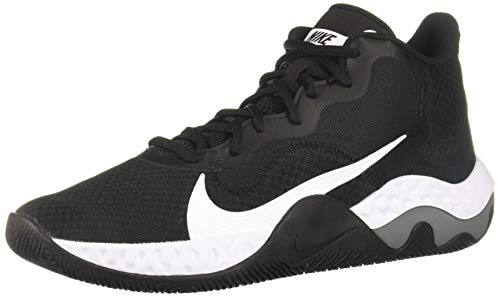 Nike Renew Elevate Mens Basketball Trainers CK2669 Sneakers Shoes (UK 11 US 12 EU 46, Black White Smoke Grey 001)