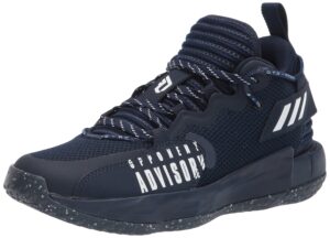 adidas unisex dame 7 extply basketball shoe, team navy blue/white/team navy blue, 11 us men