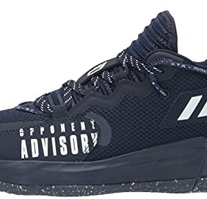 adidas Unisex Dame 7 Extply Basketball Shoe, Team Navy Blue/White/Team Navy Blue, 11 US Men