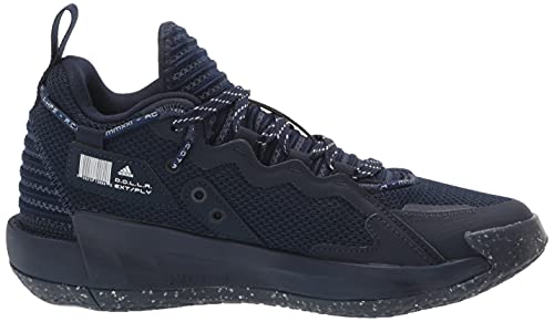 adidas Unisex Dame 7 Extply Basketball Shoe, Team Navy Blue/White/Team Navy Blue, 11 US Men