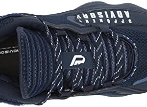 adidas Unisex Dame 7 Extply Basketball Shoe, Team Navy Blue/White/Team Navy Blue, 11 US Men