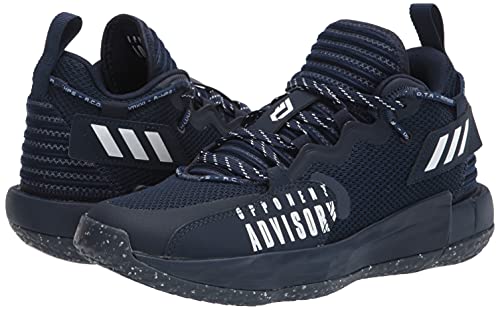 adidas Unisex Dame 7 Extply Basketball Shoe, Team Navy Blue/White/Team Navy Blue, 11 US Men