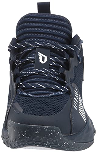 adidas Unisex Dame 7 Extply Basketball Shoe, Team Navy Blue/White/Team Navy Blue, 11 US Men