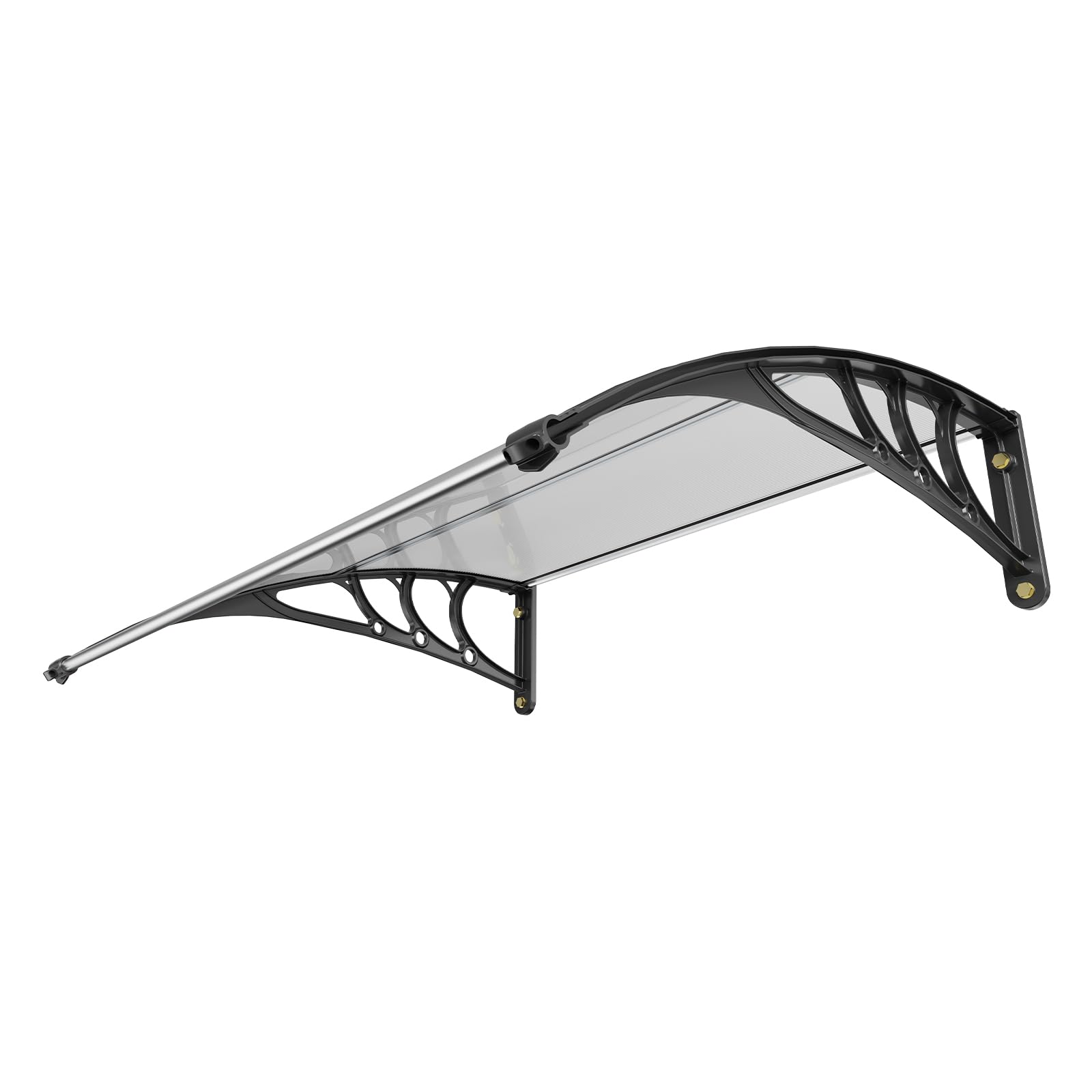 VEVOR Window Door Awning Canopy 40" x 40", UPF 50+ Polycarbonate Entry Door Outdoor Window Awning Exterior, Front Door Overhang Awning for Sun Shutter, UV, Rain, Snow Protection, Hollow Sheet