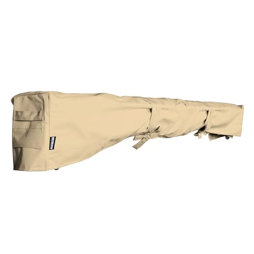 ADVANING All-Weather Protective Cover for 8' Wide Retractable Awnings, Heavy-Duty Weather Proof Polyester Fabric, Color: Beige, AC0800-P861T