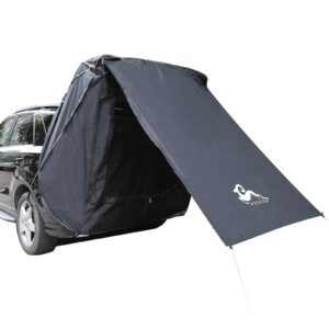 hrefeu suv tailgate shade awning tent with portable waterproof storage bag, hatchback tent,tailgate shade awning tent for medium to large suv size suv/van/mpv/cuv (large)