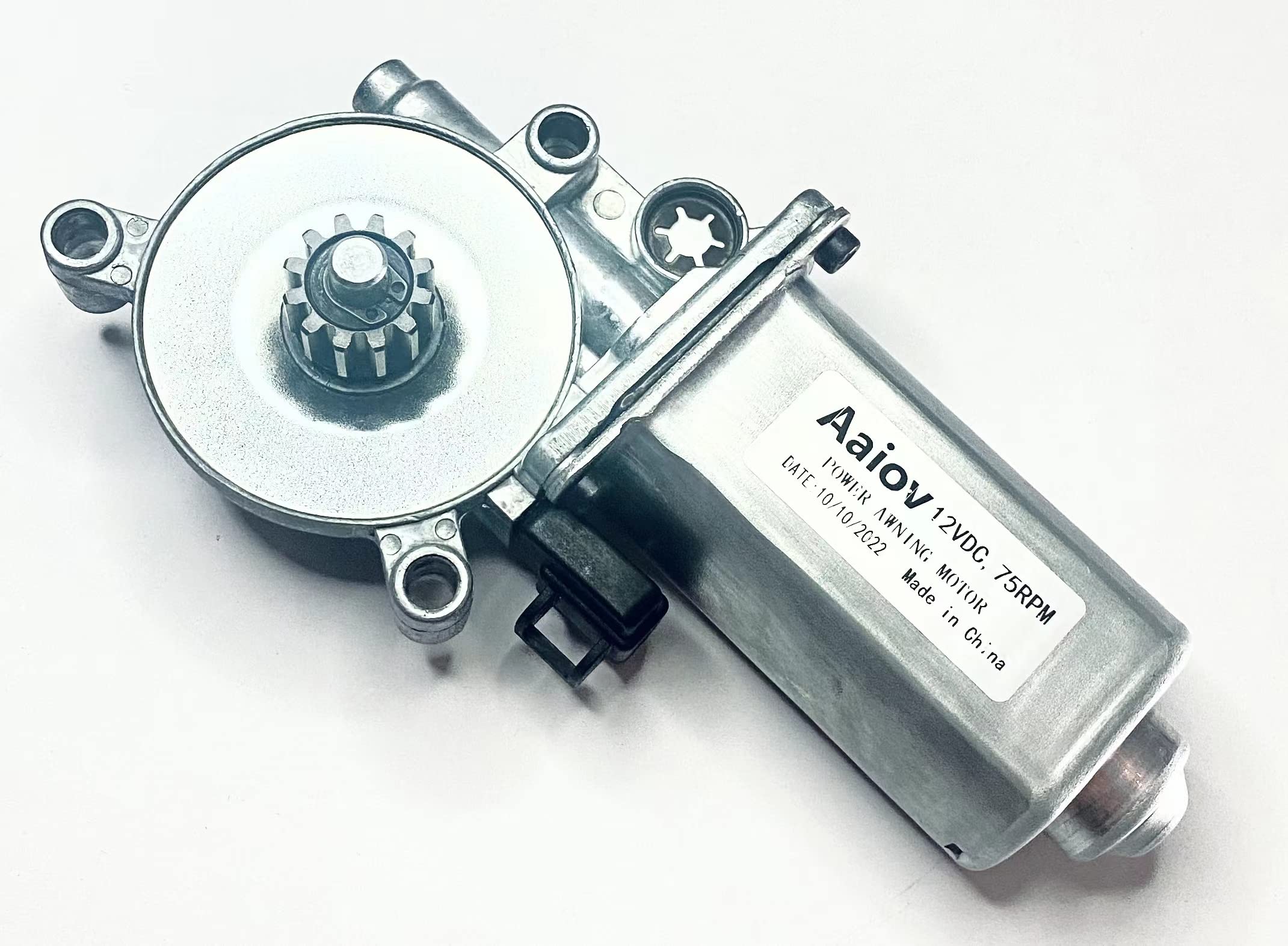 Aaiov RV Electric Awning Replacement Motor 12V Compatible with Carefree Eclipse Power Awnings R001326 R001104 BLK WHT