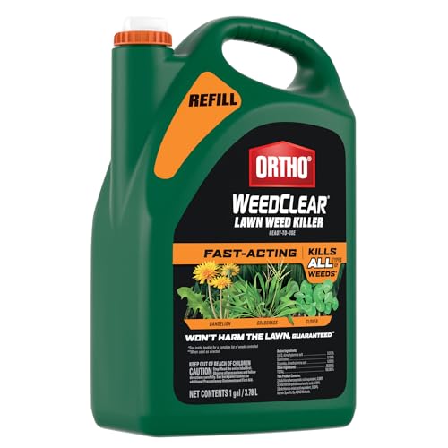 Ortho WeedClear Lawn Weed Killer Ready-to-Use, Refill, Kills Crabgrass, Dandelion and Clover, 1 gal.