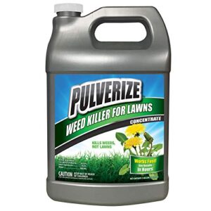 pulverize pw-c-128 lawns concentrate weed killer, brown liquid