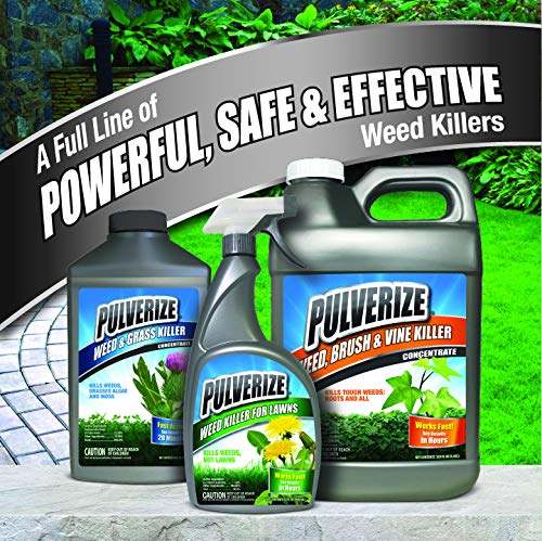 Pulverize PW-C-128 Lawns Concentrate Weed Killer, Brown Liquid