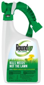 roundup for lawns3 ready-to-spray (northern), 32 oz. - lawn safe weed killer for northern lawns, kills crabgrass, dandelion, clover and yellow nutsedge - kills weeds, not the lawn