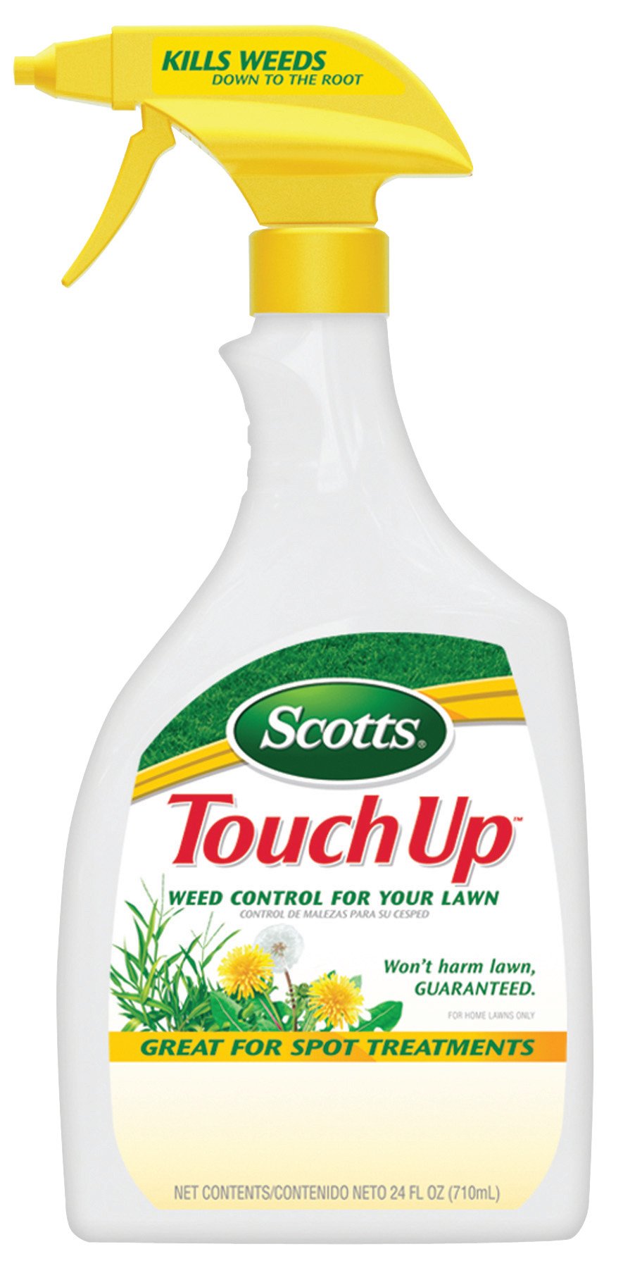 Scotts TouchUp Weed Control for Lawn (Dandelion, Clover, & Crabgrass Killer) (Not Sold in HI), 24 fl oz