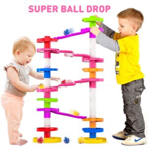 WEofferwantYOUwant Super Ball Drop with Large Balls and Ramp Tracks. Marble Run Baby Learning Development Activity Toy, Birthday Gift, Educational Fun for Kids, for Ages 10 Months and Up