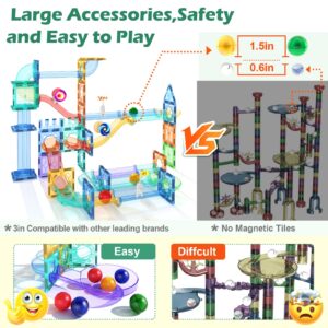 148PCS Magnetic Tiles Pipe Magnetic Blocks Magnets Toys for Kids Toddler Toys, Compatible with Major Brands Magnet Toys, Magnetic Building Set Magnet Tiles Building Block for Age 8-12 Girl Boy Toys