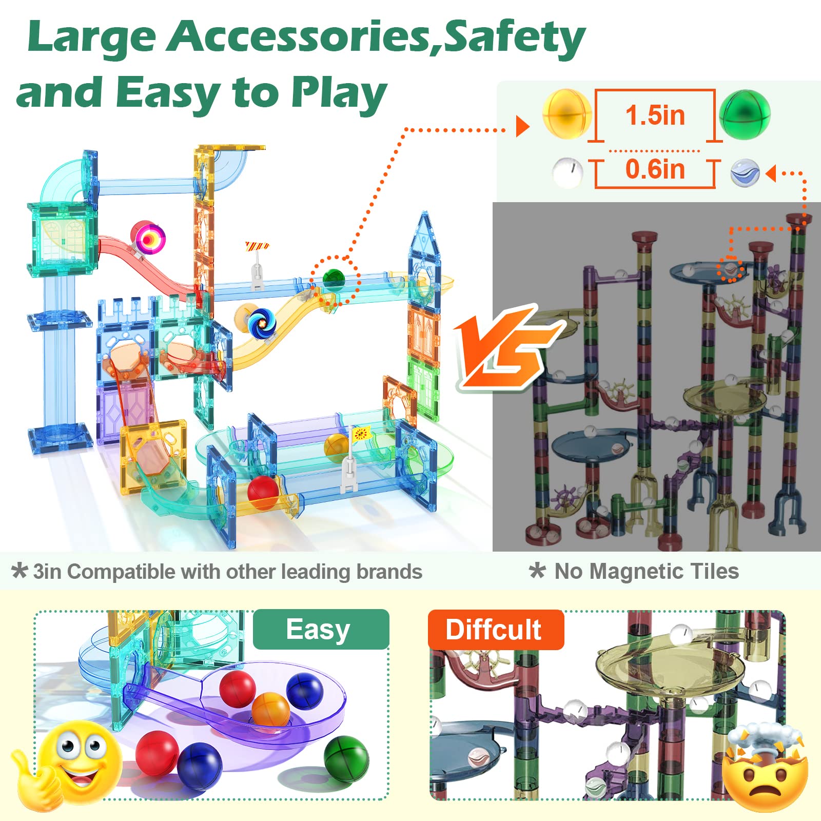 148PCS Magnetic Tiles Pipe Magnetic Blocks Magnets Toys for Kids Toddler Toys, Compatible with Major Brands Magnet Toys, Magnetic Building Set Magnet Tiles Building Block for Age 8-12 Girl Boy Toys