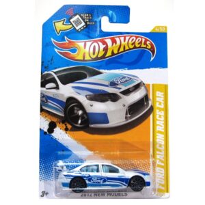 hot wheels new 2012 ford falcon race car white