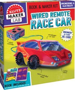 klutz wired remote race car: maker lab stem kit, 9.8" x 2.5" x 11.8"