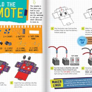 KLUTZ Wired Remote Race Car: Maker Lab STEM Kit, 9.8" x 2.5" x 11.8"