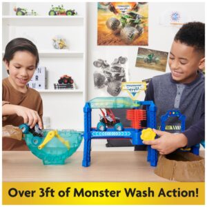 Monster Jam, Megalodon Monster Wash, includes Color-Changing Megalodon Monster Truck, Interactive Water Play Kids Toys for Aged 3 and Up