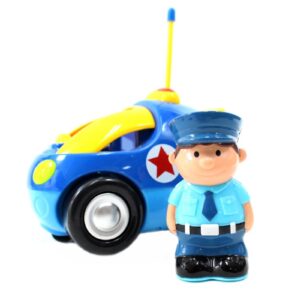 PowerTRC Cartoon Remote Control Cars and Planes Radio Remote Control with Music and Sound | Red, Blue and Yellow Toy for Baby Kids Removable Driver Pilot