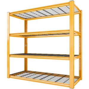 reibii 40" w garage shelving 2240lbs storage shelves heavy duty shelving 4-tier adjustable metal shelves for storage rack industrial utility shelf for garage pantry warehouse,40" w x59.5 hx19.5 d