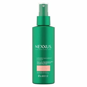 nexxus root lift thickening spray unbreakable care with proteinfusion blend of biotin, keratin & collagen amino acids, 6 oz