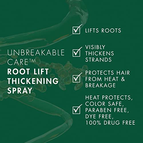 Nexxus Root Lift Thickening Spray Unbreakable Care with ProteinFusion Blend of Biotin, Keratin & Collagen Amino Acids, 6 oz