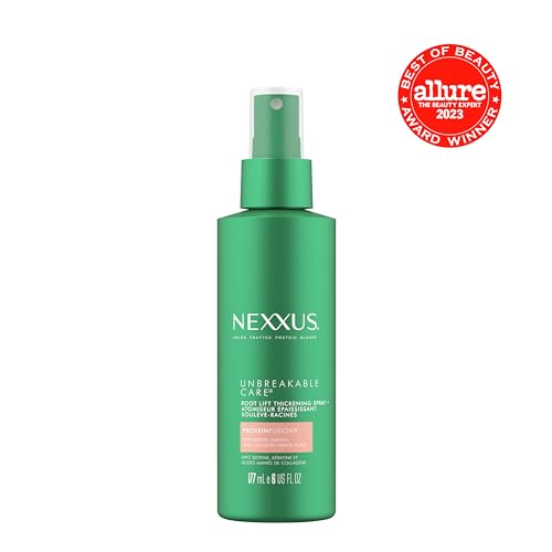 Nexxus Root Lift Thickening Spray Unbreakable Care with ProteinFusion Blend of Biotin, Keratin & Collagen Amino Acids, 6 oz