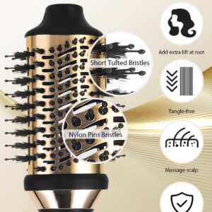 BEITMISS Hair Dryer Brush, Blow Dryer Brush Oval Barrel for Quick and Salon-Quality Results, Detachable Hot Air Brush with Ionic Technology Volumizer and Styler for Frizz Control and Shine