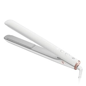 t3 singlepass stylemax professional 1" ceramic flat iron with custom heat automation, 9 heat settings, longer ceramic plates, for straightening, waving, curling & styling