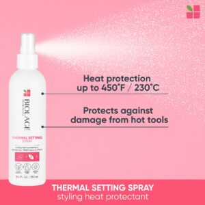 Biolage Thermal Active Spray | Heat Styling Treatment Adds Body & Volume | Paraben-Free | Vegan | 8.4 Fl Oz