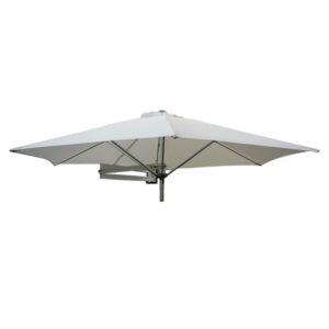 noaled parasols 8ft / 250cm wall balcony patio umbrella, garden wall mounted cantilever tilting sunshade umbrella with metal pole