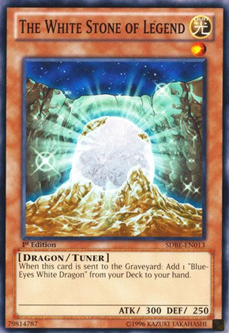 Yu-Gi-Oh! - The White Stone of Legend (SDBE-EN013) - Structure Deck: Saga of Blue-Eyes White Dragon - 1st Edition - Common