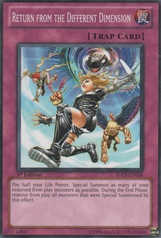 Yu-Gi-Oh! - Return from The Different Dimension (SDLS-EN034) - Structure Deck: Lost Sanctuary - 1st Edition - Common