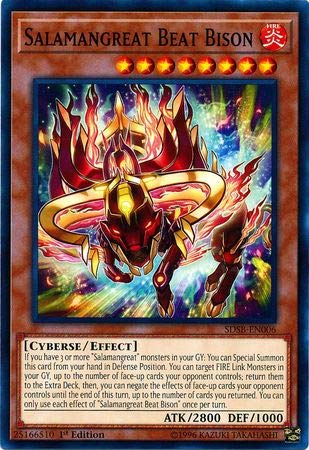 Yu-Gi-Oh! - Salamangreat Beat Bison - SDSB-EN006 - Common - 1st Edition - Structure Deck: Soulburner