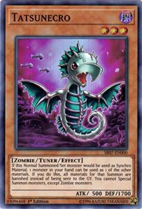 yu-gi-oh! - tatsunecro - sr07-en000 - super rare - 1st edition - structure deck: zombie horde