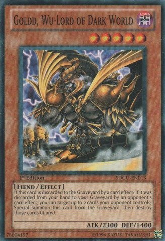 Yu-Gi-Oh! - Goldd, Wu-Lord of Dark World (SDGU-EN013) - Structure Deck 21: Gates of The Underworld - 1st Edition - Common