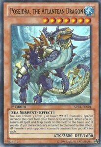 yu-gi-oh! - poseidra, the atlantean dragon (sdre-en001) - structure deck: realm of the sea emperor - 1st edition - ultra rare