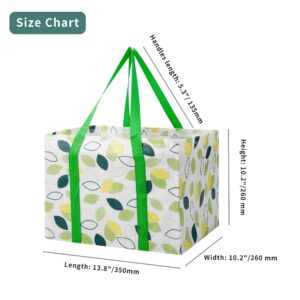 Hyperspace Reusable Grocery Bags, 3Pcs Foldable Shopping Bags Multipurpose Large Tote Bag Waterproof Portable Reusable Bags with Handles for Groceries Picnic Camping