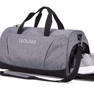 Sports Gym Bag with Wet Pocket & Shoes Compartment for Women & Men