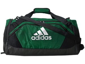 adidas team issue 2 medium duffel bag team dark green, one size