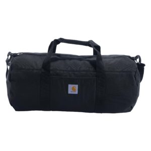 carhartt trade series 2-in-1 packable duffel with utility pouch, black, medium (21.5-inch)