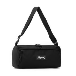 elvesoar stylish & compact gym bag,lightweight travel duffel bag for sports, gyms & weekends - men, women & toddlers… (black)