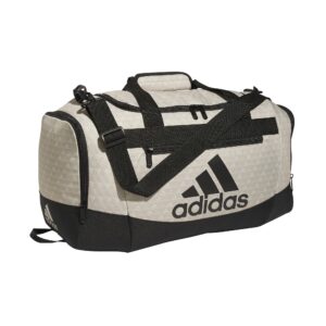 adidas defender 4 small duffel bag, bos mini monogram wonder beige/black, one size