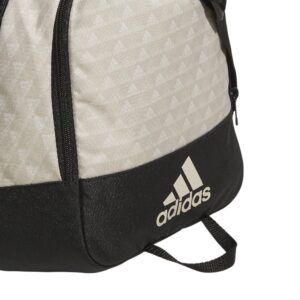 adidas Defender 4 Small Duffel Bag, BOS Mini Monogram Wonder Beige/Black, One Size