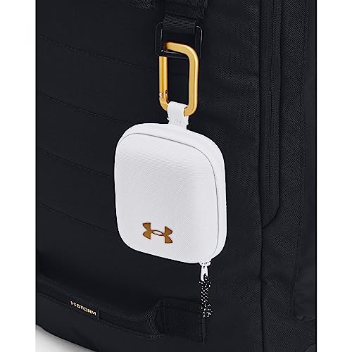 Under Armour Unisex-Adult Micro Essentials Container, (100) White/White/Metallic Gold, One Size Fits Most