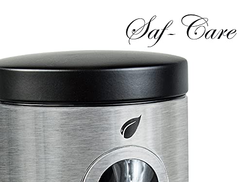 Self-Care Stainless Kitchen Canisters - Modern Kitchen Decoration of Canister Set with Multiple Preservation Purposes by Tight Sealed Lids, Good for Wedding Gifts Kitchen Canisters Set of 3(SC-001)